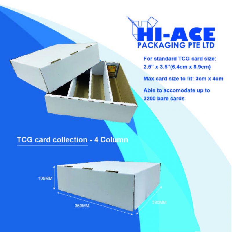 TCG Card collection box - 4 Column, up to 3200 bare cards